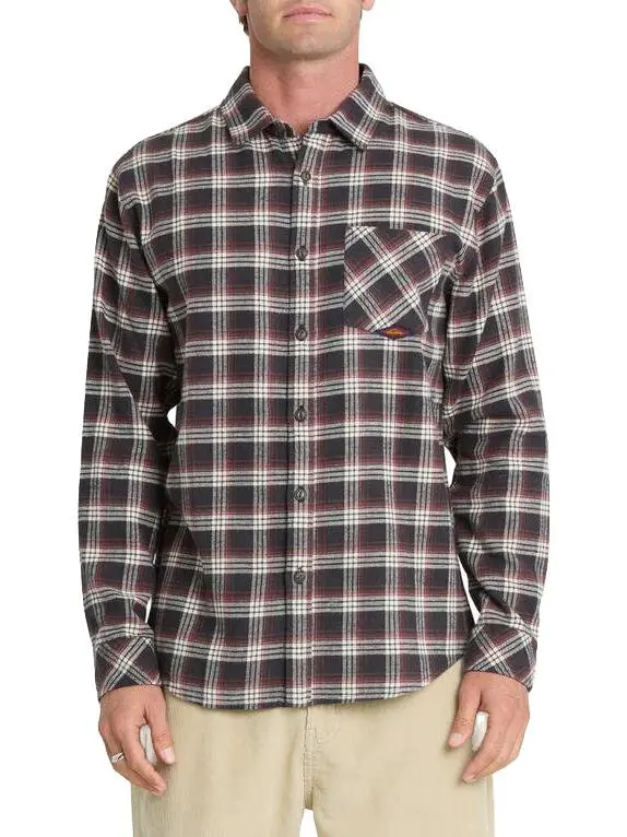 Quiksilver Saltwater Plaid Flannel Button-up Shirt - Phantom