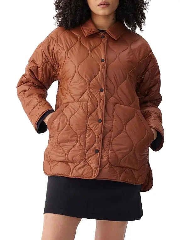 LOLE Cassandra Quilted Jacket - Auburn