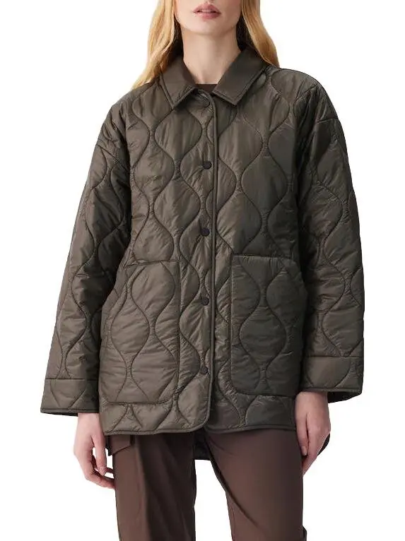 LOLE Cassandra Quilted Jacket - Olive