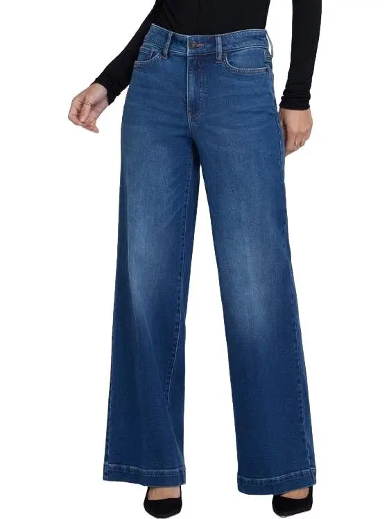 NYDJ Teresa High Waist Wide Leg Jeans - Blaze
