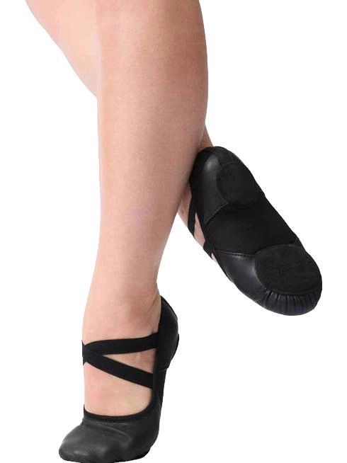 CAPEZIO Hanami Leather Ballet Shoe - Black