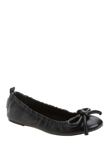 Marc Jacobs The Bow Lace-up Ballerina Flat - Black