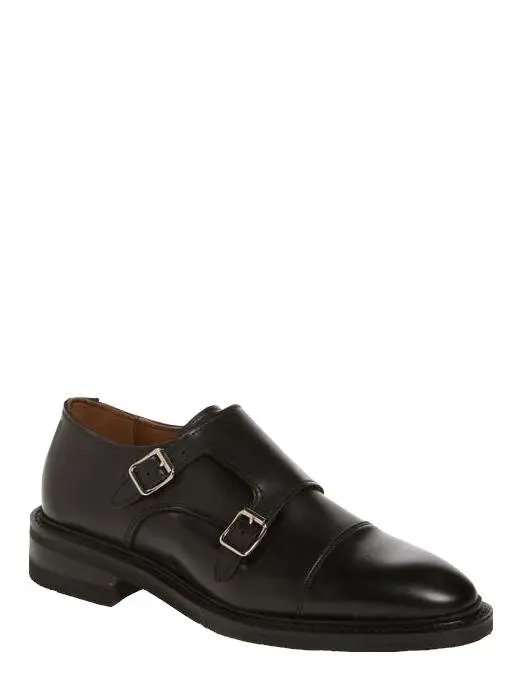 Allen Edmonds Richards Cap Toe Monk Strap Shoe - Black
