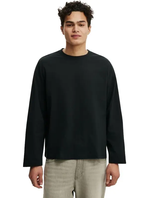 COTTON ON Regular Fit Long Sleeve - Black