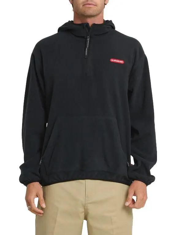 Quiksilver Ridge Runner Quarter Zip Hoodie - Anthracite
