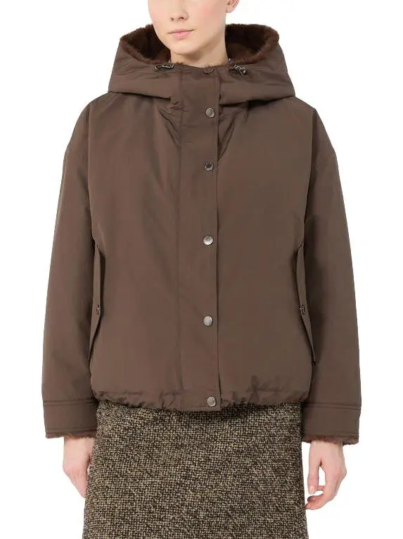 Max Mara Wkdzanna Hooded Jacket - Brown