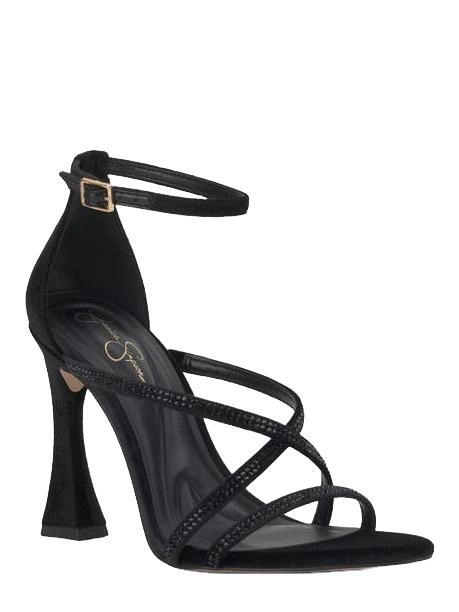 Jessica Simpson Kaliye Embellished Strappy High Heel Sandals - Black