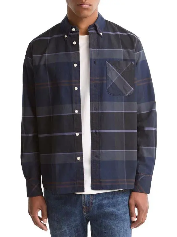 Barbour Dunoon Tartan Cotton Button Down Shirt - Midnight Loch