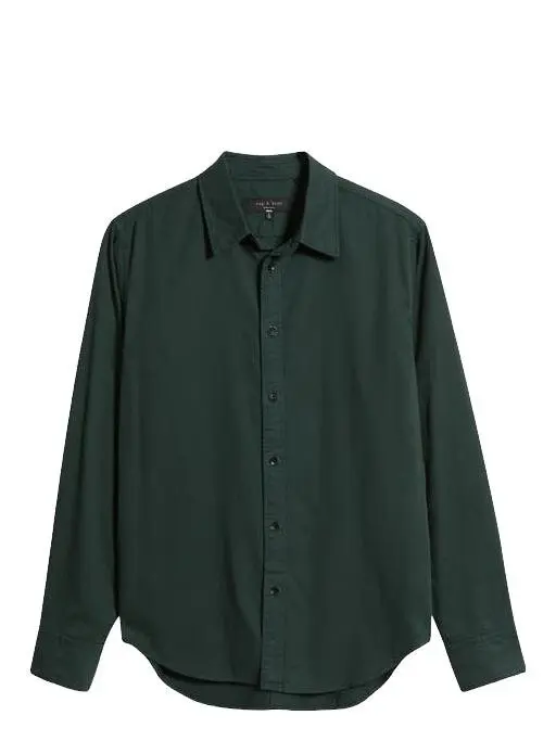 Rag & Bone Tomlin Overdyed Shirt - Heather Fern