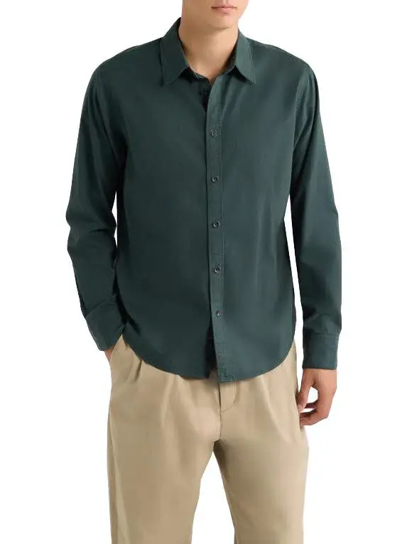 Rag & Bone Tomlin Overdyed Shirt - Heather Fern