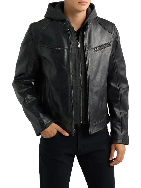 Mauritius Biko Leather Jacket - Black