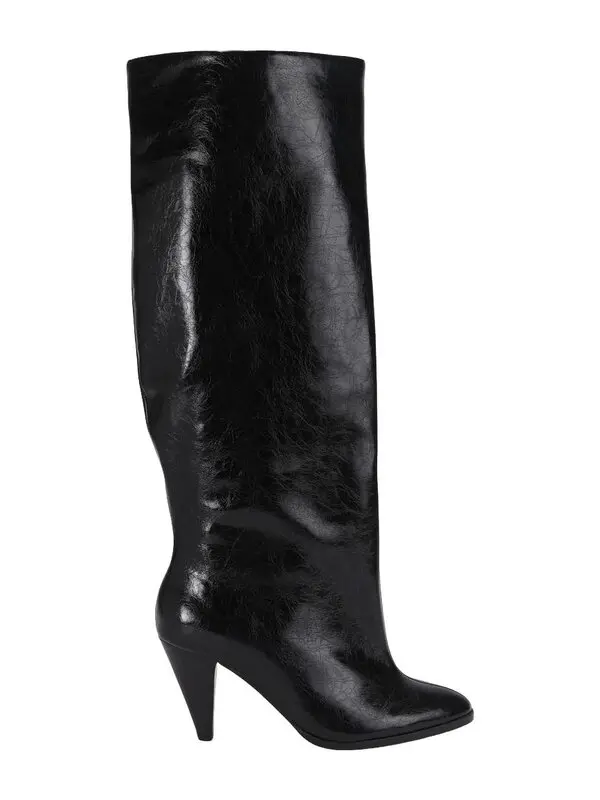 Kurt Geiger Slouchy Knee-high Leather Boots - Black