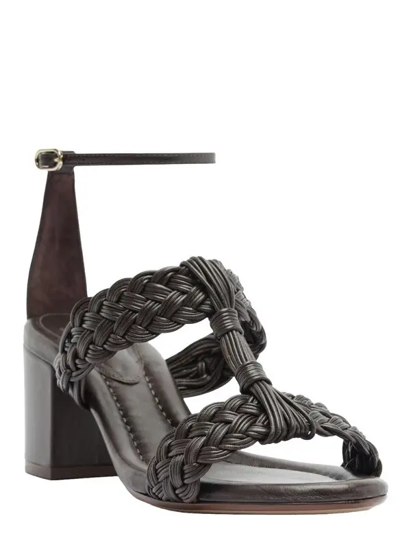 ALEXANDRE BIRMAN Thalia Leather Sandal - Dark Brown