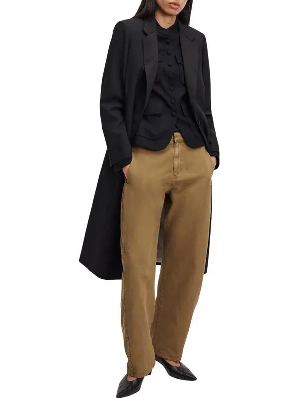 Rag & Bone Goldie Wool Blend Coat - Black