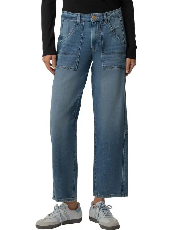Kut From The Kloth Ashton High Waist Crop Barrel Jeans - Author