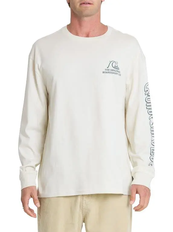Quiksilver Og Boardshort Co Long Sleeve Knit T-shirt - Silver Birch
