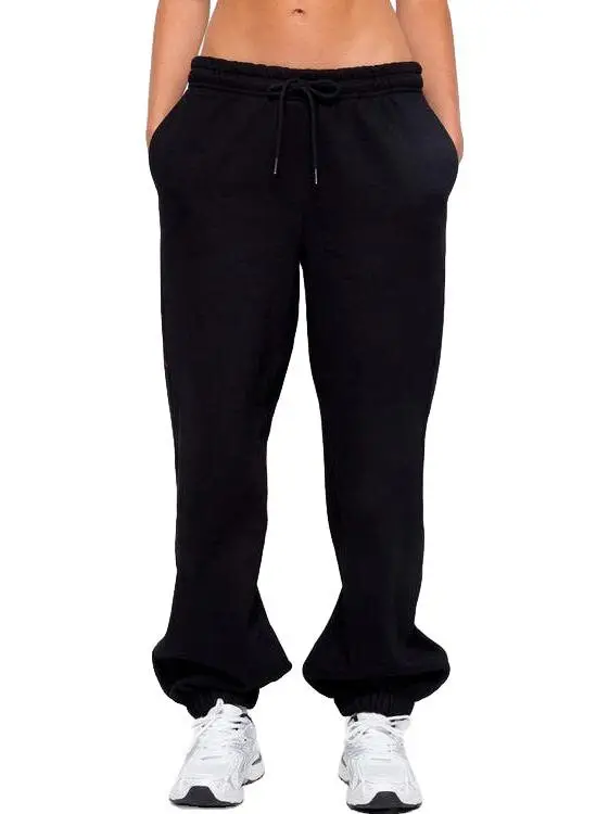 EDIKTED Raely Oversized Sweatpants - Black
