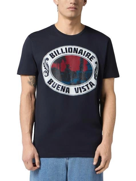 BILLIONAIRE Round-neck T-shirt - Navy