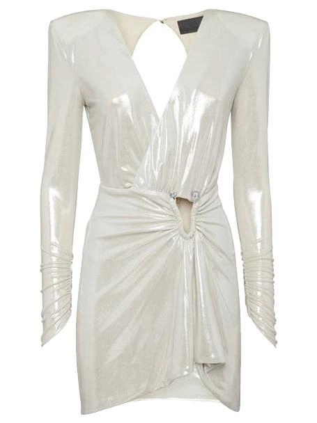 Philipp Plein Short Dress - Silver