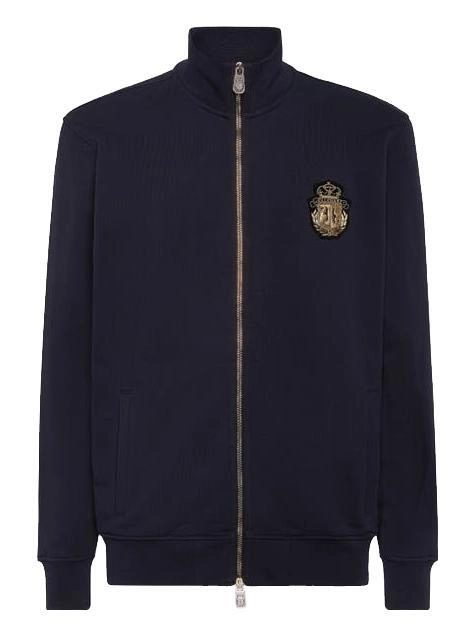 BILLIONAIRE Tracksuit Jacket Ls Crest - Navy