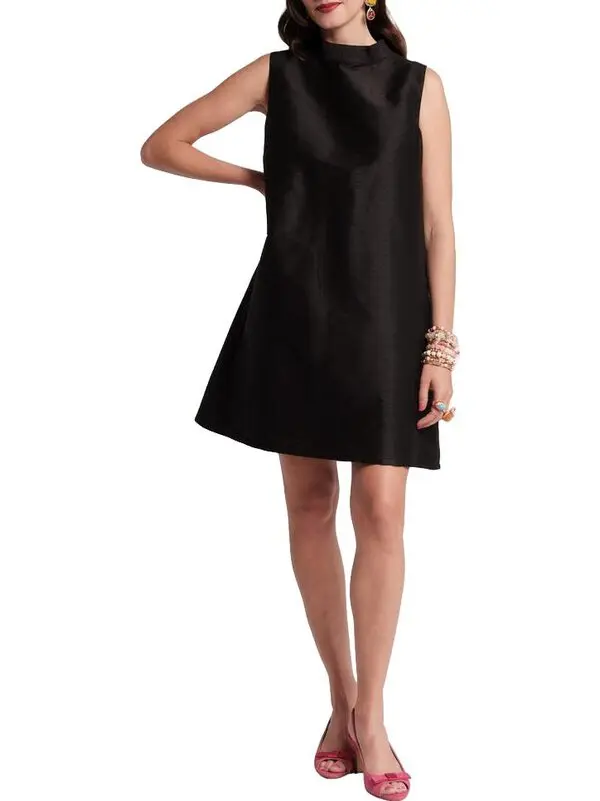 FRANCES VALENTINE Diplomat Mini Dress Sleeveless - Black