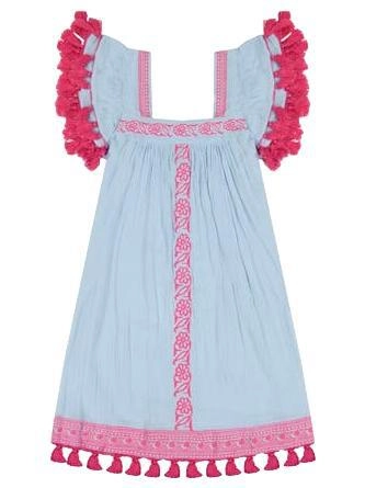 MER ST. BARTH Mini Sandrine Dress - Blue