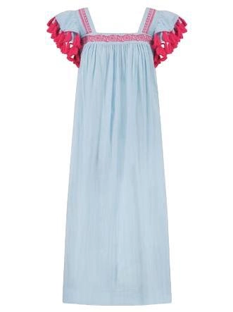 MER ST. BARTH Maxi Sandrine Dress - Blue