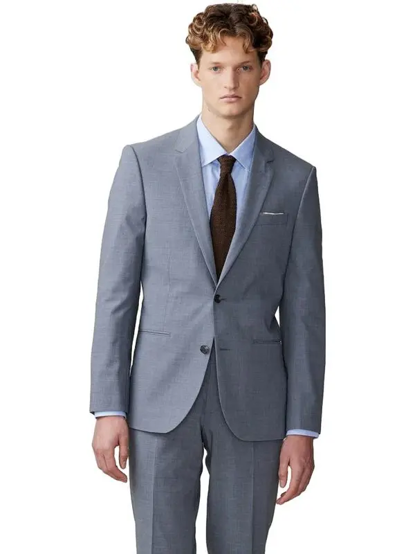 THE BLACK TUX Essential Suit Jacket - Slate Grey