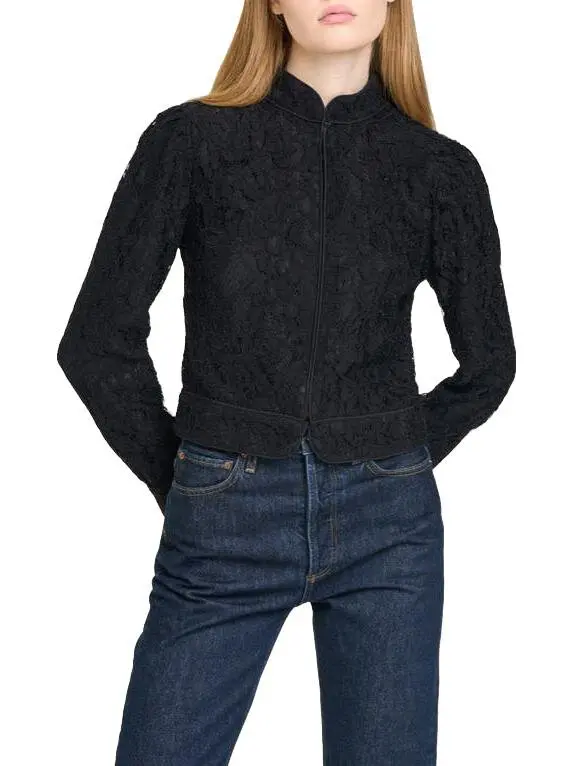 WAYF Eleanor Lace Jacket - Black