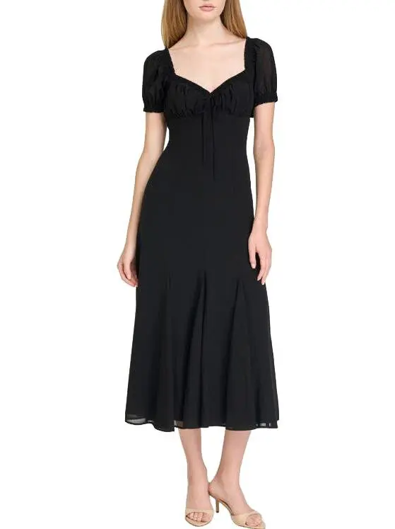 WAYF Natalie Midi Dress - Black