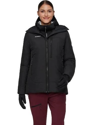 MAMMUT Rime Pro Belay In Hooded Jacket - Black