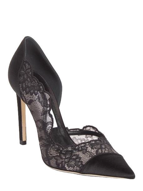 JIMMY CHOO Brigette Half D'orsay Pump - Black/black