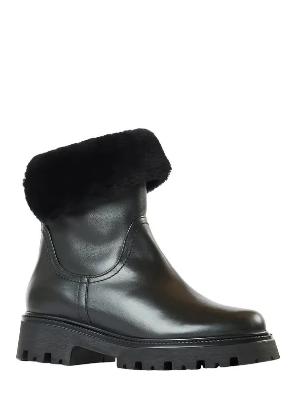 Aquatalia Mimi Genuine Shearling Boot - Black