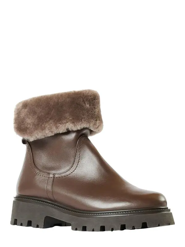 Aquatalia Mimi Genuine Shearling Boot - Espresso