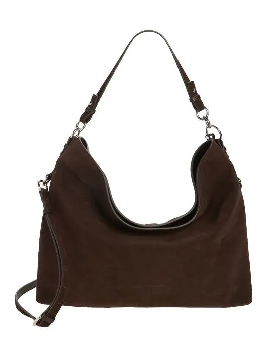 JUSTINE CLENQUET Marla Suede Hobo Bag - Brown