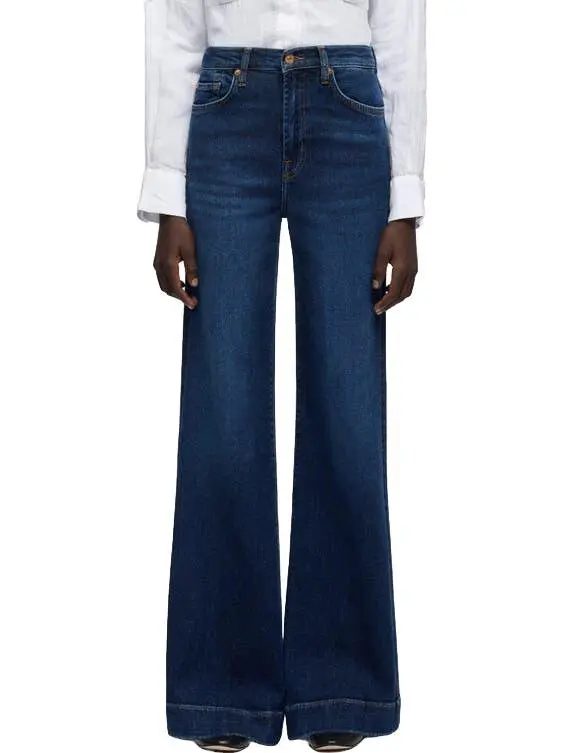 SEVEN Modern Dojo High Waist Flare Jeans - Blue Vibe