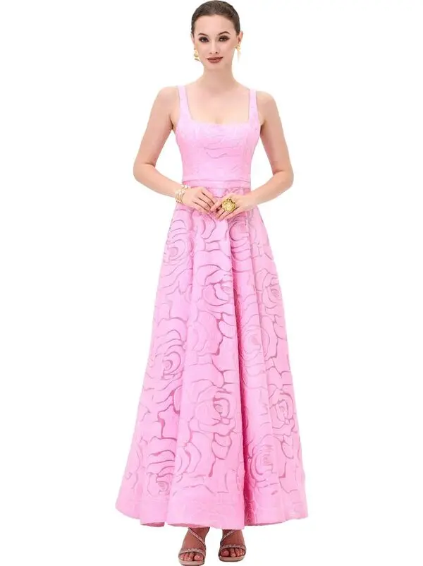 BARIANO Karinda Square Neck Midaxi - Pink