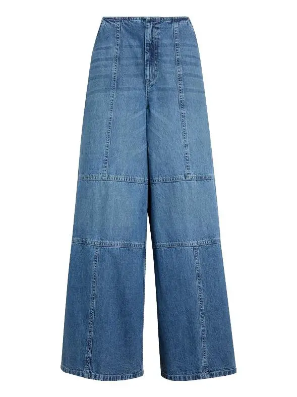 Sea Zayna Wide Leg Jeans - Blue