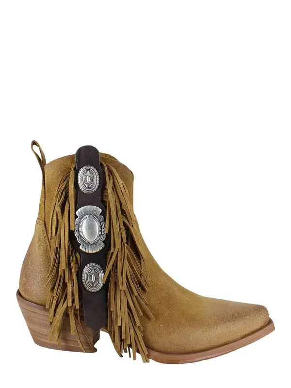 ZIGI Hightail Leather Bootie - Tan Suede