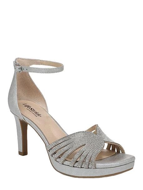 LIFESTRIDE Glamorous Platform Sandal - Pewter