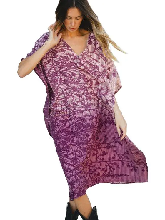 SUN CHILD Lola Caftan - Purple