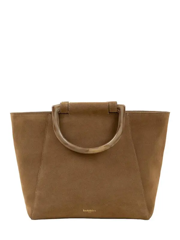 BOBBIES Navigli Tote Bag With Acetate Handles - Antelope
