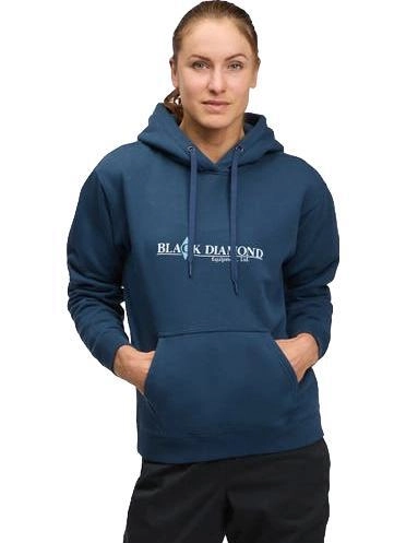 BLACK DIAMOND Heritage Wordmark Pullover Hoodie - Indigo