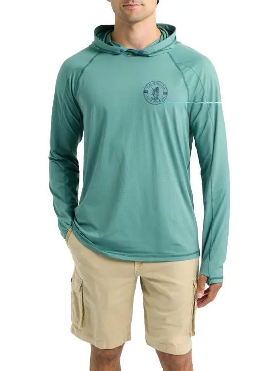 Tommy Bahama Hooded Rashguard With Upf 50+ Sun Protection - Dk Spa