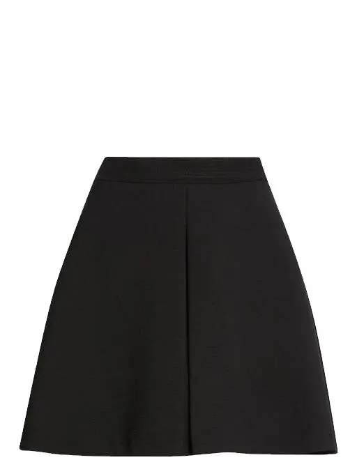 Versace Lightweight Natté Virgin Wool A-line Skirt - Black