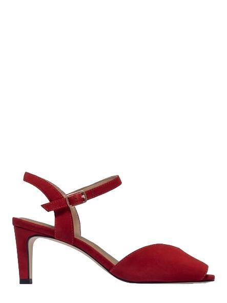 Bernardo Hartley Mid Heel Sandal - Dark Red