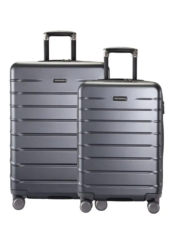 RICARDO BEVERLY HILLS Santa Rosa Hardside Expandable 2 Piece Set 20" Carry On & 24" Checked Spinner - Graphite