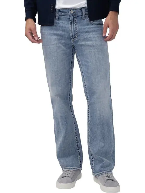 SILVER JEANS CO. Zac Relaxed Straight Leg Jeans - Forward