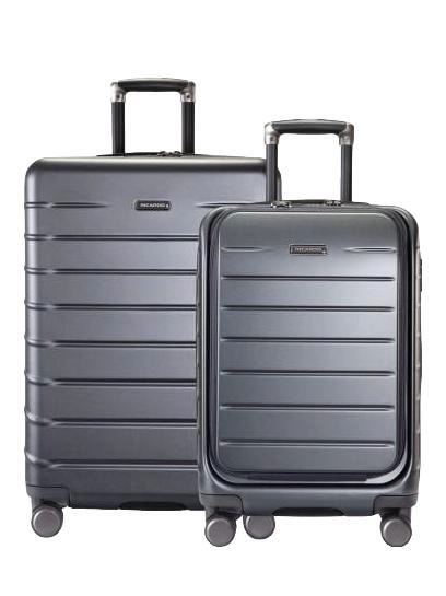 RICARDO BEVERLY HILLS Santa Rosa Hardside Expandable 2 Piece Set 20" Front Access Carry On & 24" Checked Spinner - Graphite