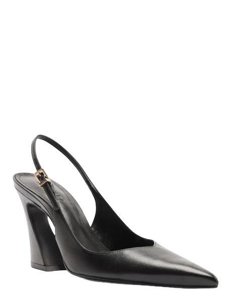 Schutz Lexi Leather Slingback Pump - Black